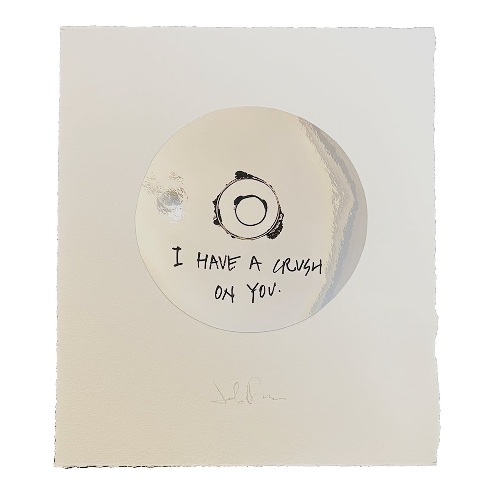 "I Have a Crush on You Cd" Original Artwork by Jake Poser | Chairish