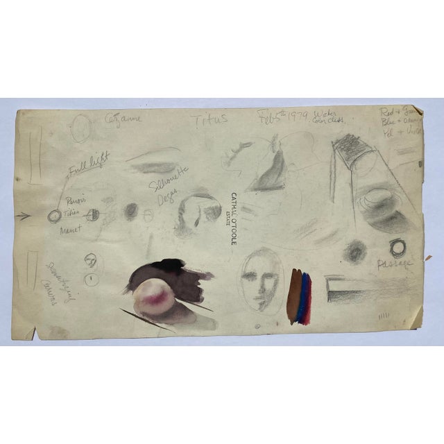 1979 Cathal O'Toole Portrait and Still lIfe Drawing | Chairish