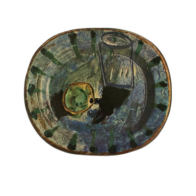 1955 Pablo Picasso Fruit and Glass Ceramic Plate, Original Period Swiss ...