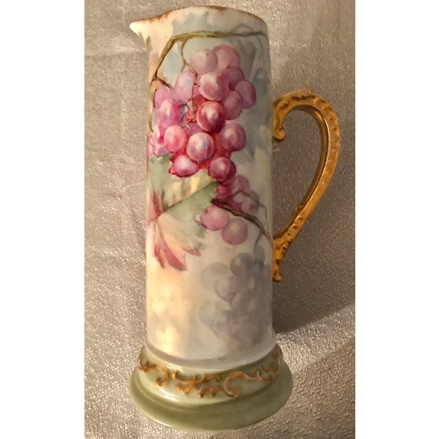 French Limoges Porcelain Pitcher | Chairish