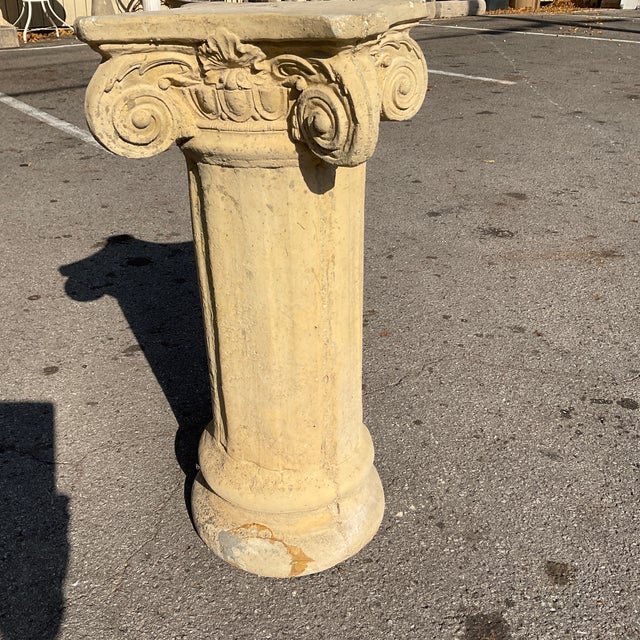 Antique Greek Column Pedestal | Chairish