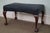 Mahogany Chippendale Style Claw Foot Bowtie Bench | Chairish