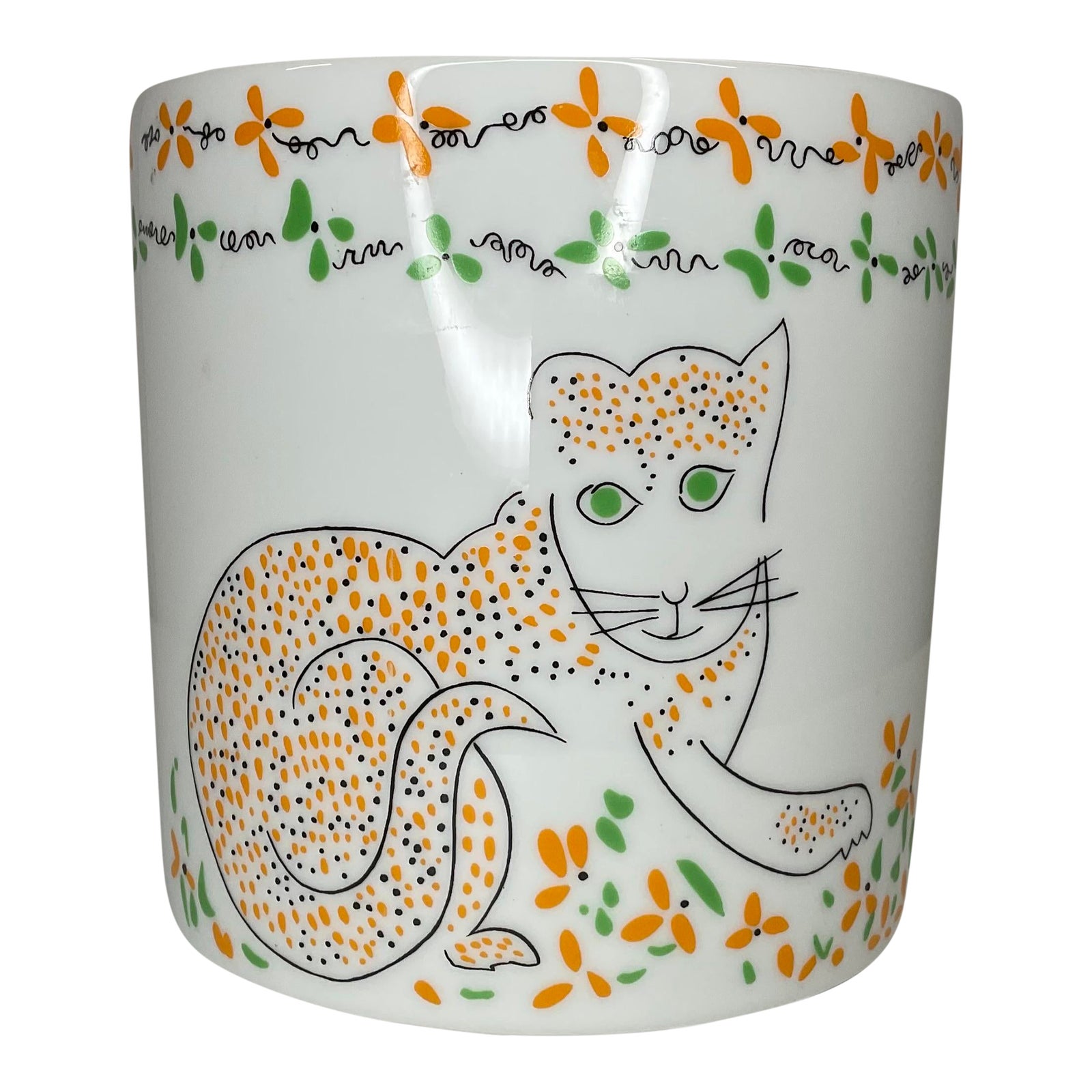 1970s Gloria Vanderbilt Cats Meow Sigma Taste Setter Planter | Chairish