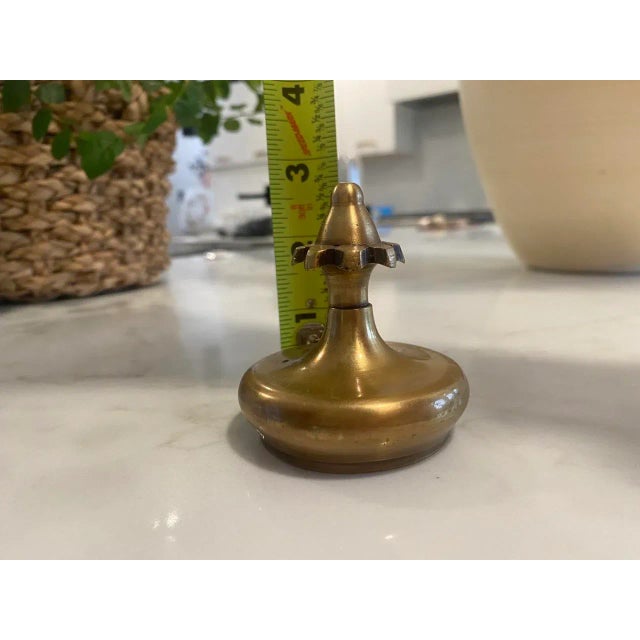 Early 20th Century Brass Victorian Style Ink Well | Chairish