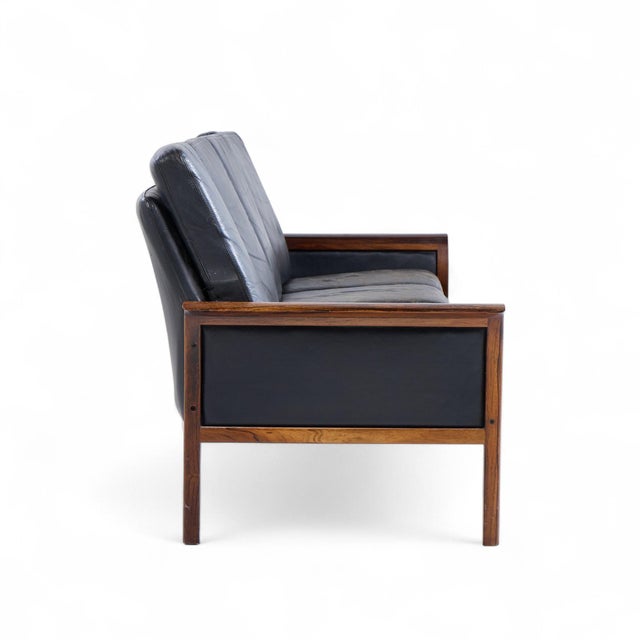 Knut Saeter for Vatne Møbler Mid Century Norwegian Rosewood and Leather ...