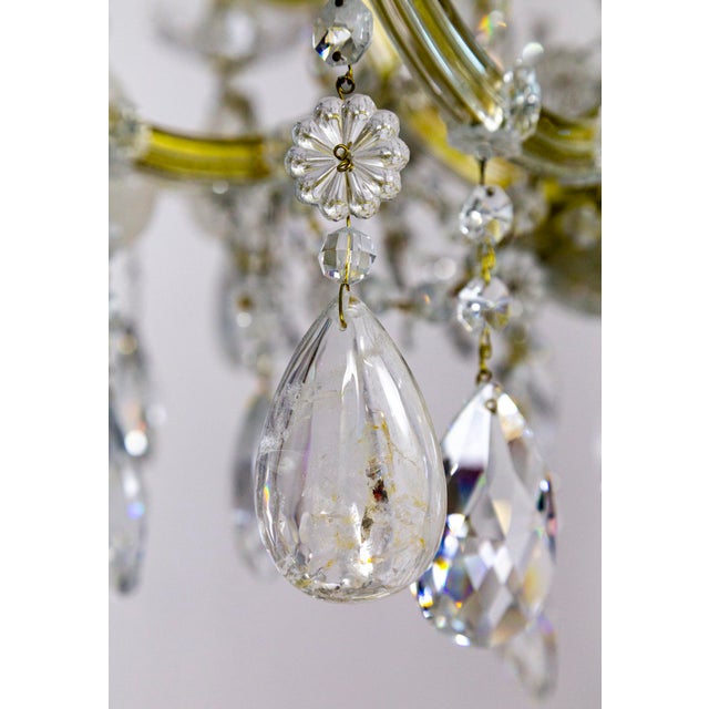 Late 20th Century 19-Light Rock Crystal Maria Theresa Chandelier | Chairish
