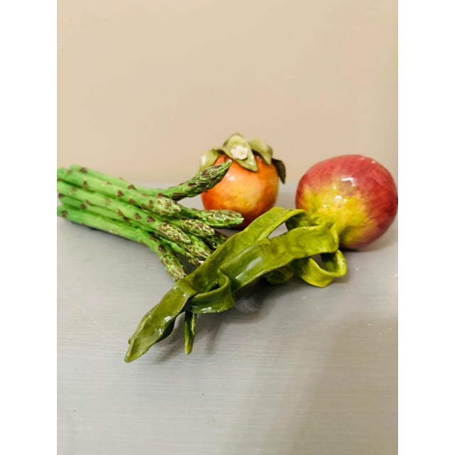 Set of Three Ceramic Vegetables | Chairish