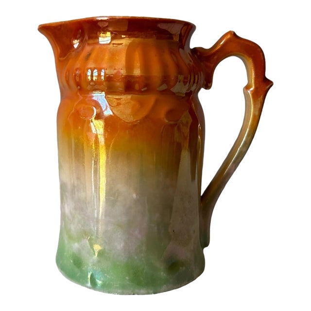 Antique Retsch & Co Iridescent Lusterware Milk Jug Pitcher - Bavaria ...