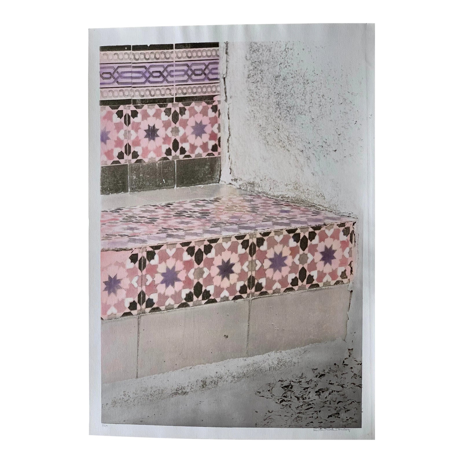Late 20th Century “Have a Seat” Hand-Printed and Painted Architectural ...