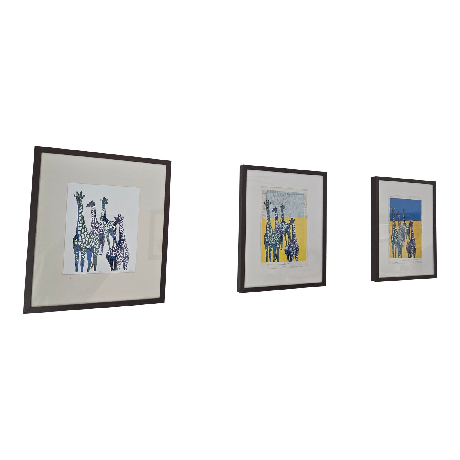 Contemporary Original Travelling Giraffe Prints Signed by Sarah Gifford ...