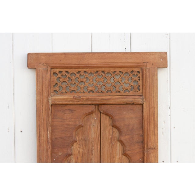 19th Century Indian Carved Architectural Window | Chairish