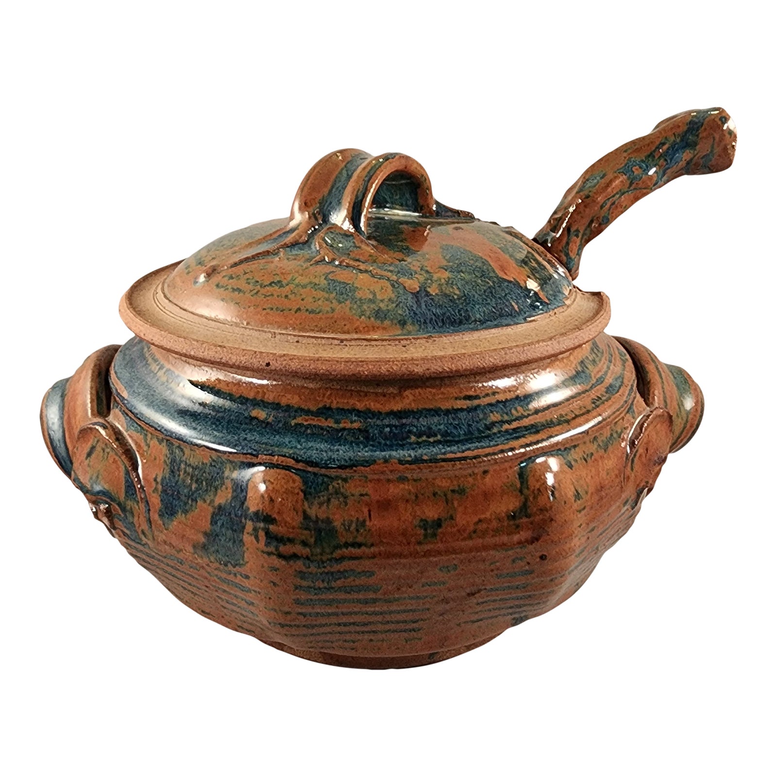 Late 20th Century Studio Pottery Soup Tureen With Ladle Signed Stamped ...