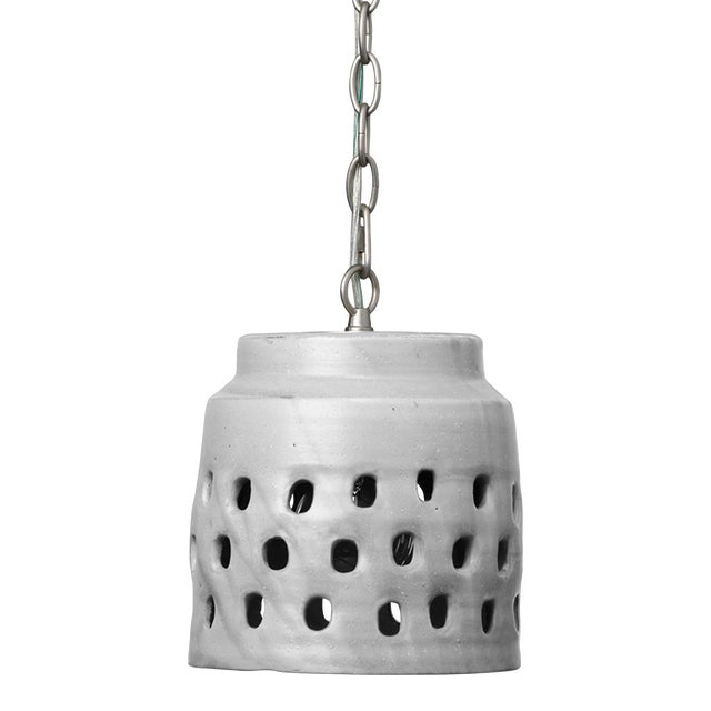 Perforated Ceramic Pendant | Chairish