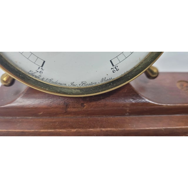 Vintage 1950s Swift Anderson Humidity Temperature Barometer Brass Ships ...