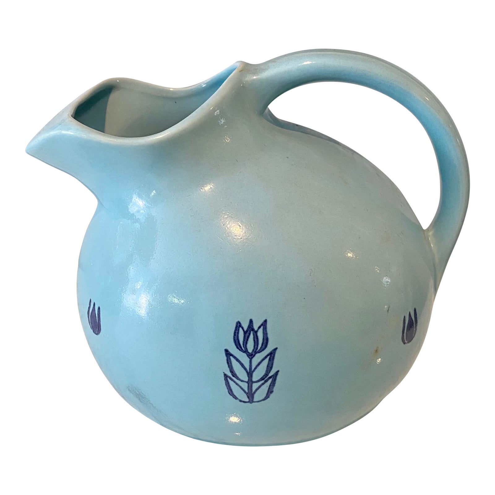 Vintage Hall Pottery Pitcher | Chairish