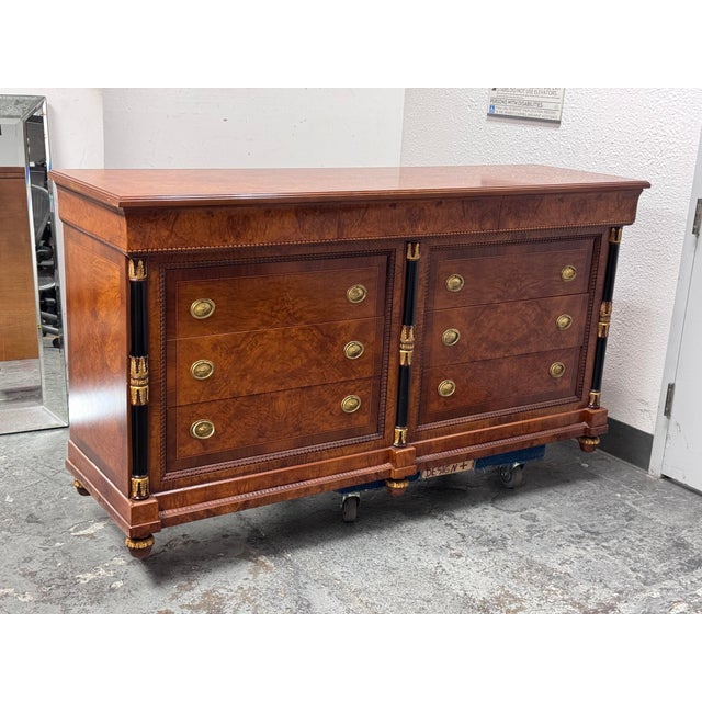 Francesco Molon New Empire Classic Six Drawer Novelty Dresser | Chairish