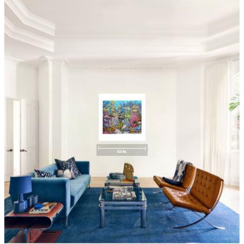 Henry David Potwin "Large Underwater Fish Painting" Colorful Realist ...