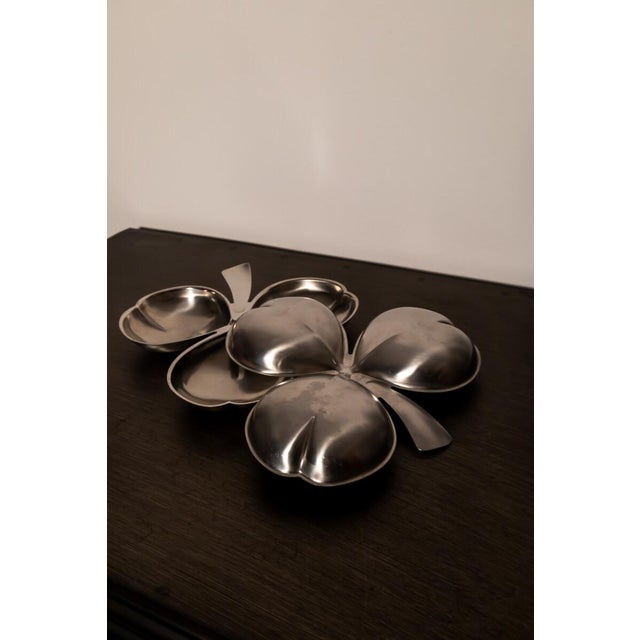 Pair of Vintage French Trèfle Appetiser Dishes by Jean Couzon | Chairish