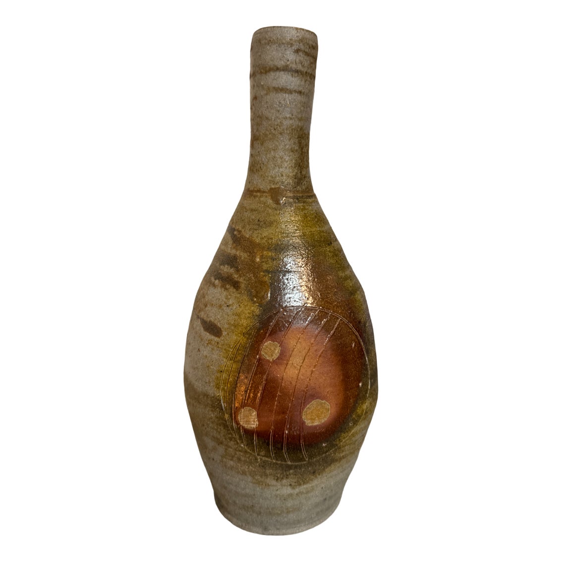 Enameled Stoneware Vase by Justin Dutel from Atelier De La Borne, 1960s ...