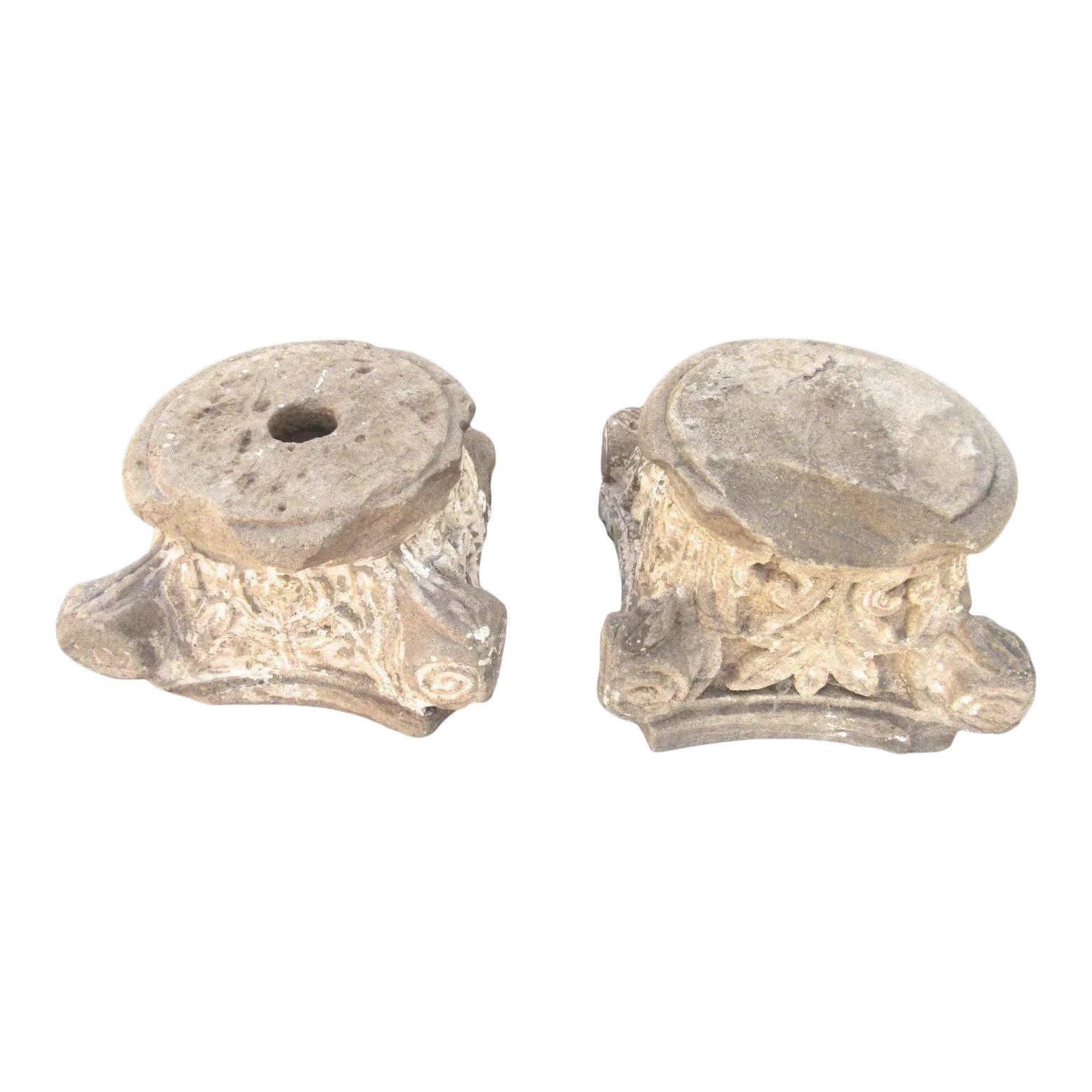 19th Century English Neo-Gothic Limestone Capitals Architecture - a ...