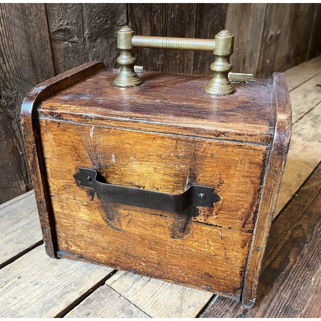 Antique English Oak Coal Bin | Chairish