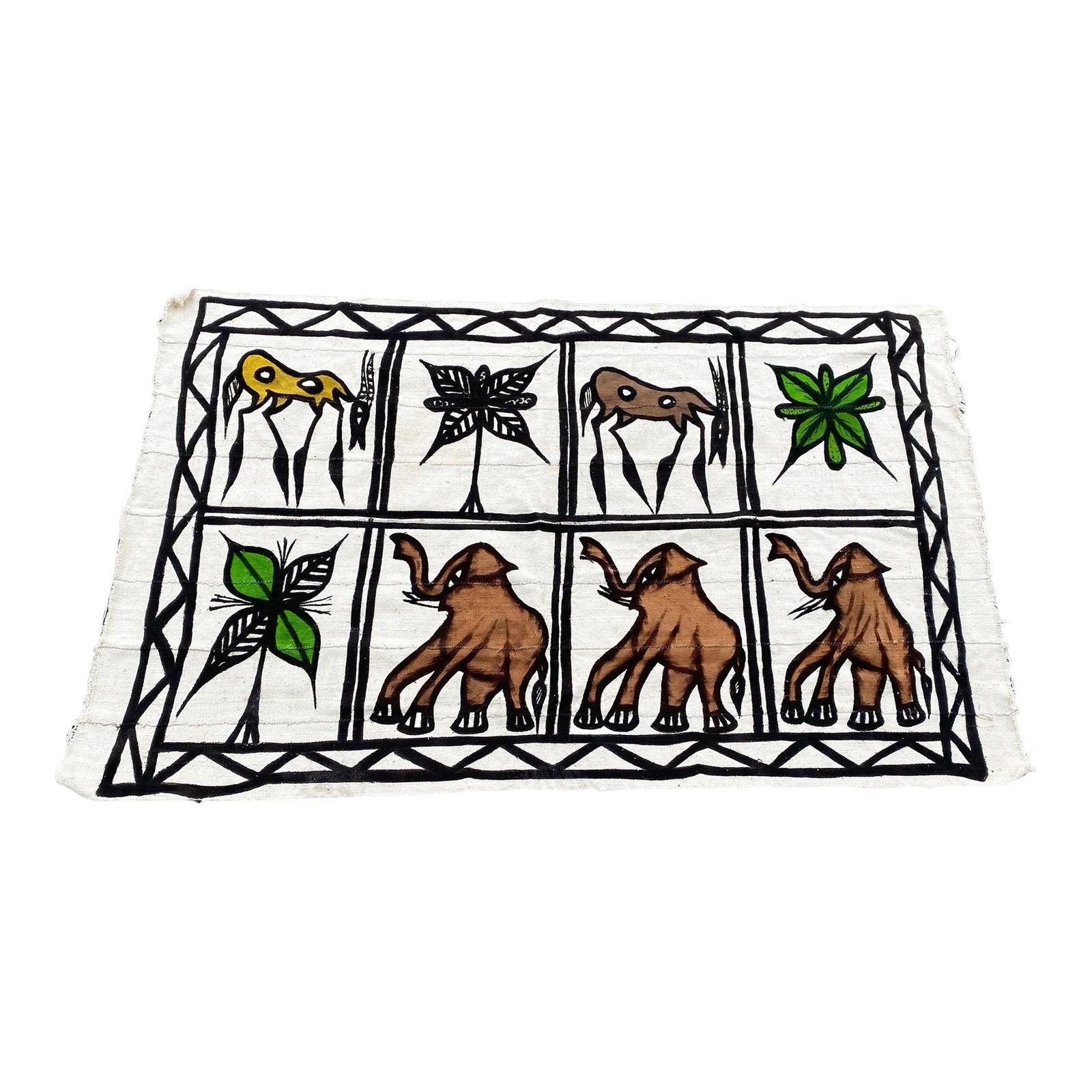 Vintage Korhogo by the Senufo People Mud Cloth Cote d'Ivoire | Chairish