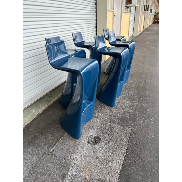 Late 20th Century Vondom Wing by A-Cero Outdoor Bar Stools-Set of 6 ...