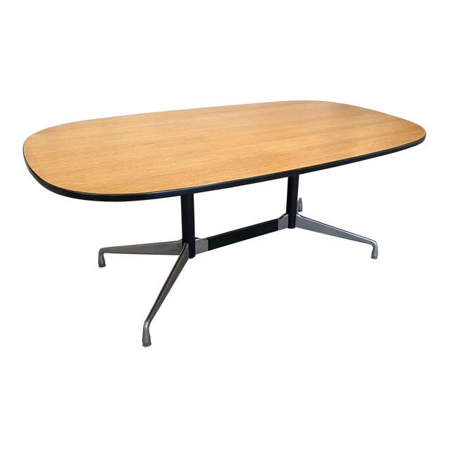 1980s Herman Miller Eames Oval Segmented Et151 Conference Table | Chairish