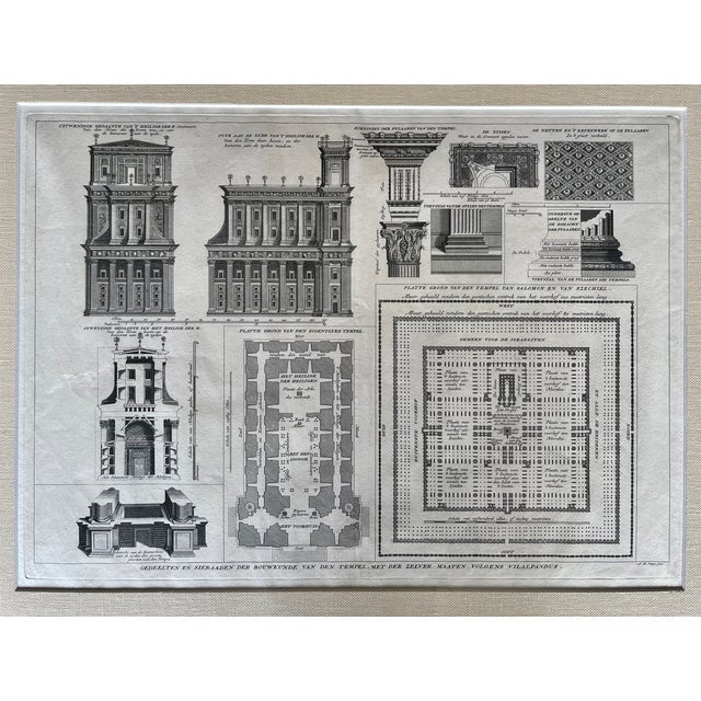 18th C. Augustin Calmet (1672-1757) Architectural Rendering, Solomon's ...