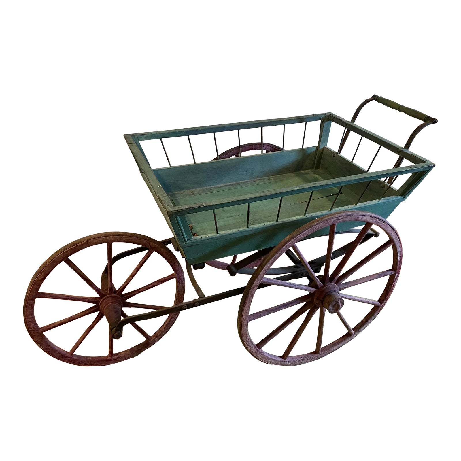 Vintage French Pastry Cart With Large Wheels and Platform to Display ...