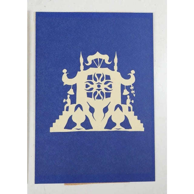 Hans Christian Andersen Silhouette Papercutting Blue Green Postcards ...