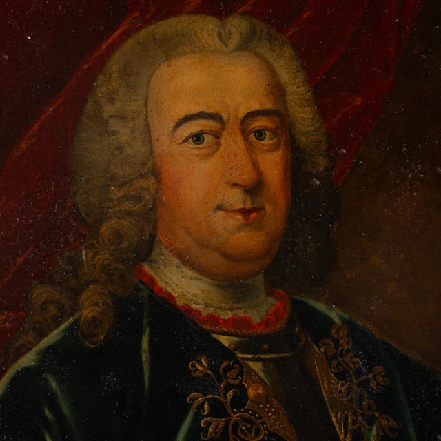 Large Original Oil Portrait Painting of Gentleman, France Circa 1770 ...