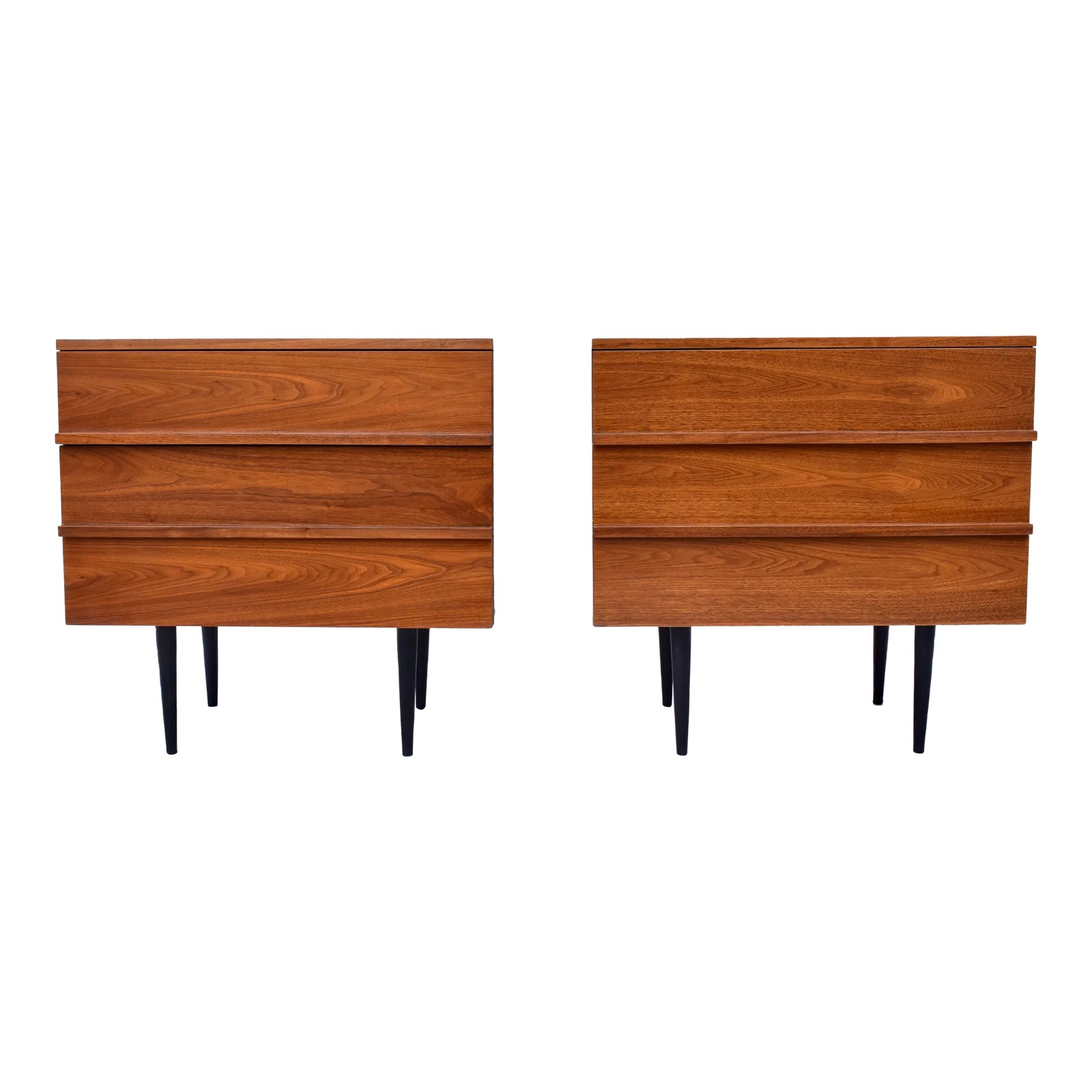 Mel Smilow, Chests of Drawers, Night Stands, Walnut, Usa, 1950s | Chairish