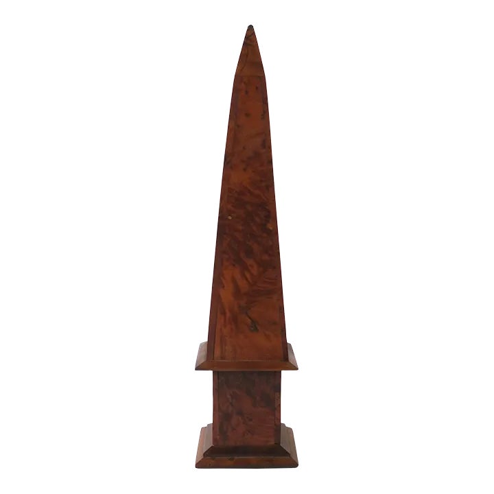 Burl Wood Obelisk | Chairish