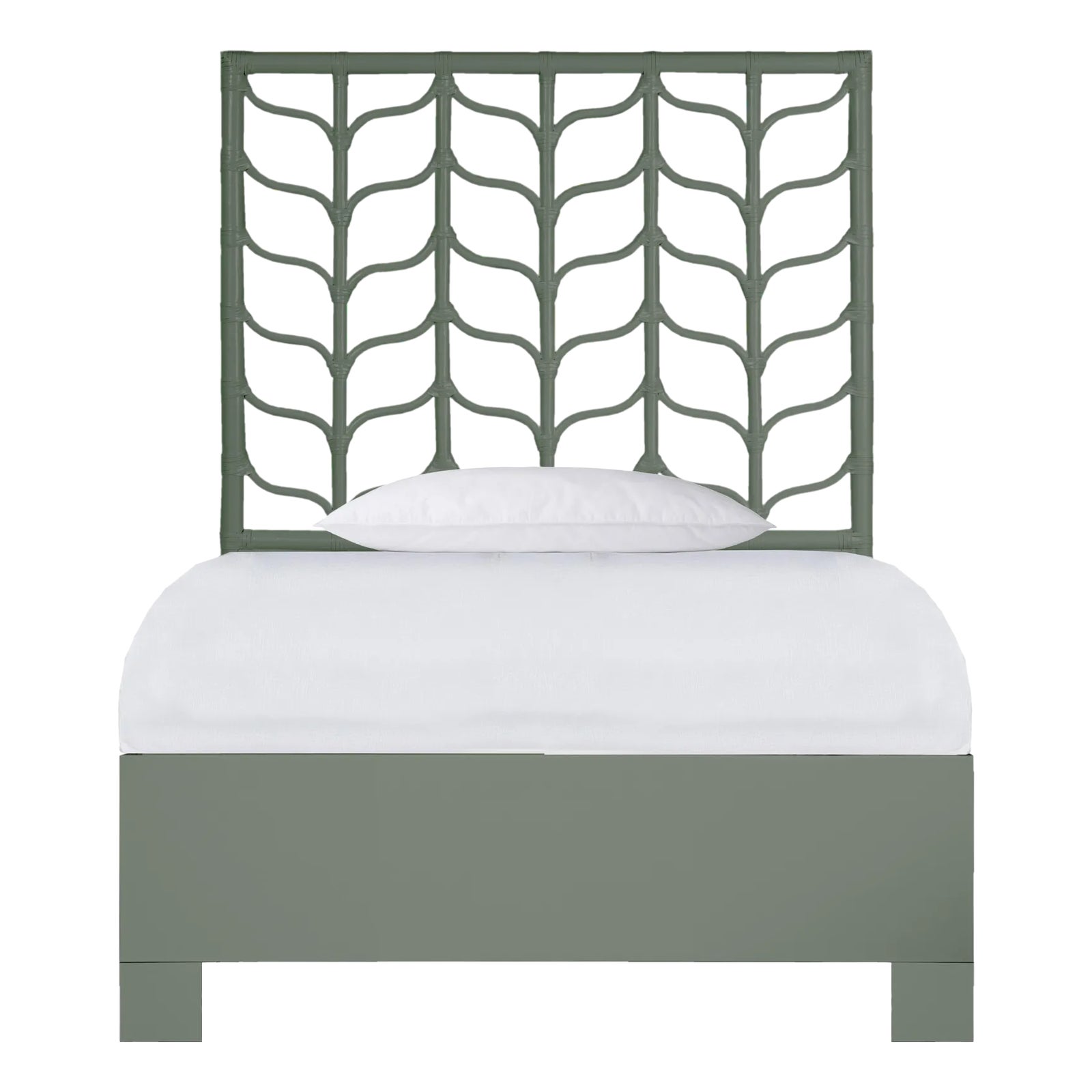 Ivy Standard Bed Twin Extra Long, Evergreen | Chairish