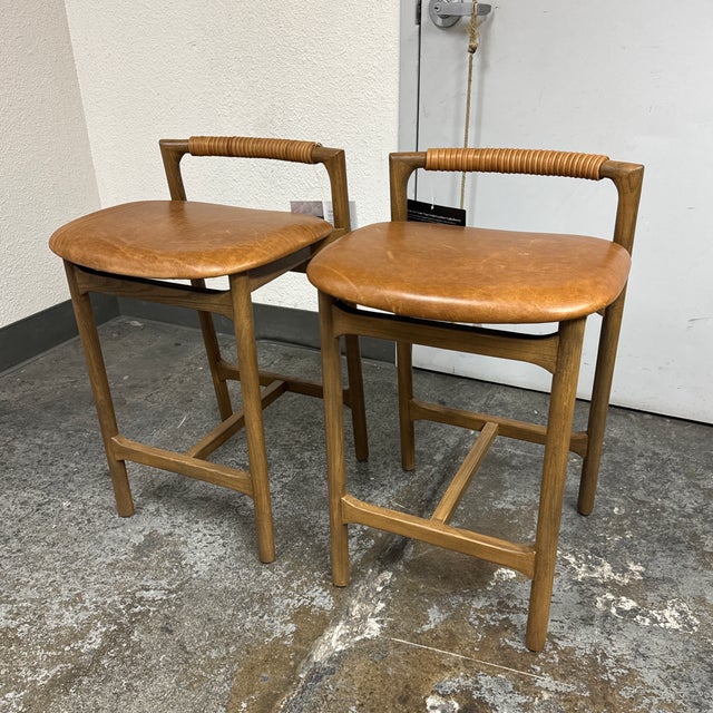 Four Hands Baden Counter Stools, a Pair | Chairish