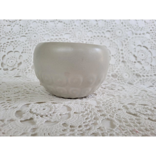 1960s Haeger Pottery Ivory Pola Dot Vessel | Chairish