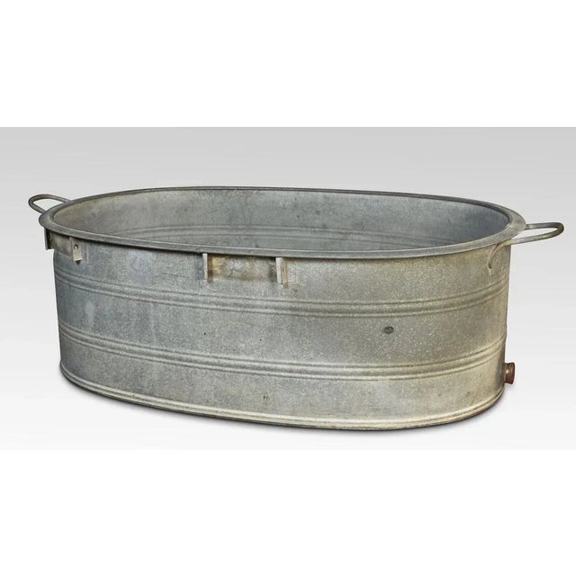 Galvanised Tin Bath | Chairish