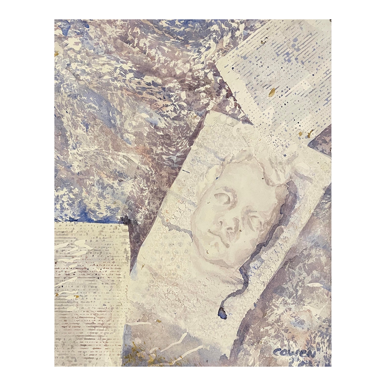 1990s Beth Cowen Modern Neoclassical Painting | Chairish
