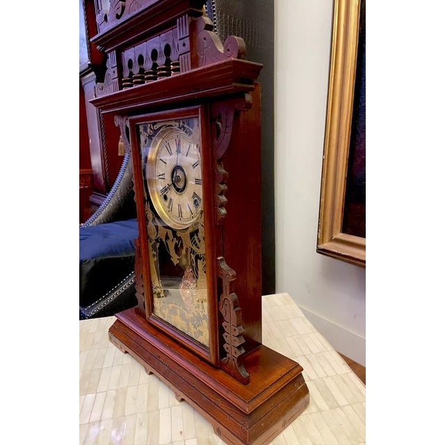 19th Century e.n. Welch “Falka” Eastlake Parlor Mantel Clock With Alarm ...