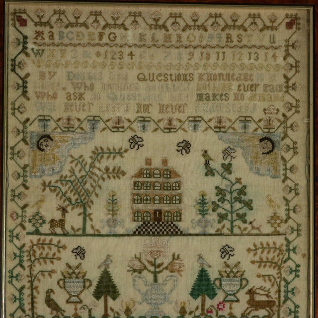 Antique Sampler, 1783, by Eliz Taylor Aged 9 | Chairish