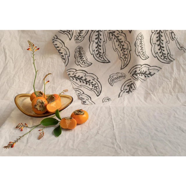 Xoloti Print on Cotton/Linen Blend Fabric | Chairish