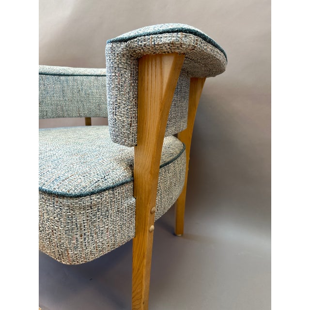 Pair of Mid Century Style Modern Arm Chairs | Chairish
