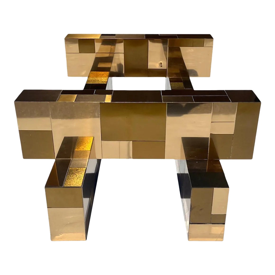 Mid-Century Modern Cityscape Coffee Table | Chairish