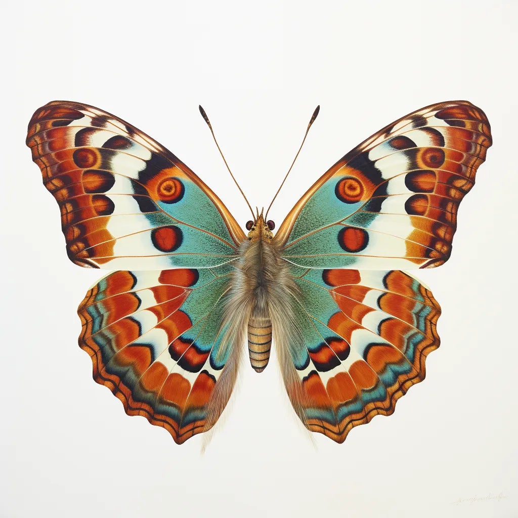 18' X 18' 'Butterfly' - Original Botanical Fine Art Print, Unframed ...