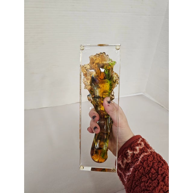 Contemporary Chinese Hand Blown Art Glass Fish Statue in Commemoration ...