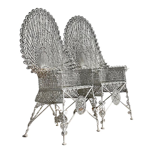 Vintage Mid Century Modern John Salterini Wrought Iron Peacock Chairs a Pair Chairish