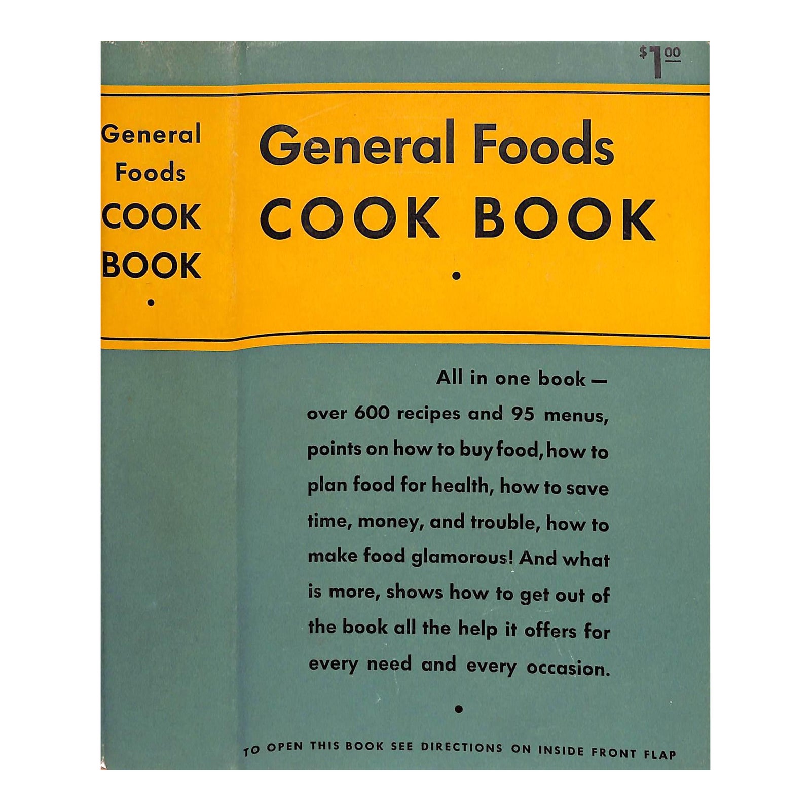 "General Foods Cook Book" 1932 | Chairish