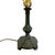 Antique Edwardian Ornate Cast Metal Lamp W/Stained Slag Glass Shade ...