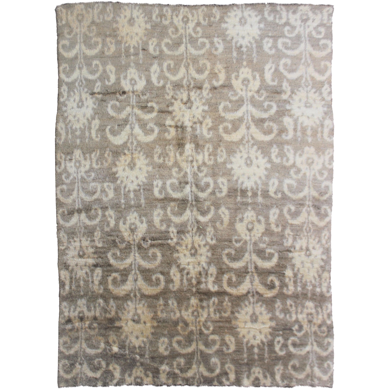 Hand Knotted Ikat Rug - 8′ × 10′1″ | Chairish